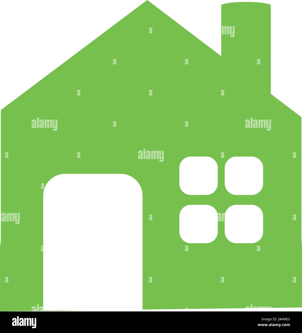 Green building house Stock Vector Image & Art - Alamy
