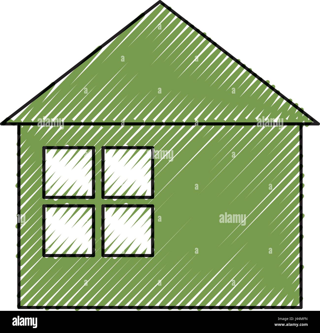 Green building house Stock Vector Image & Art - Alamy