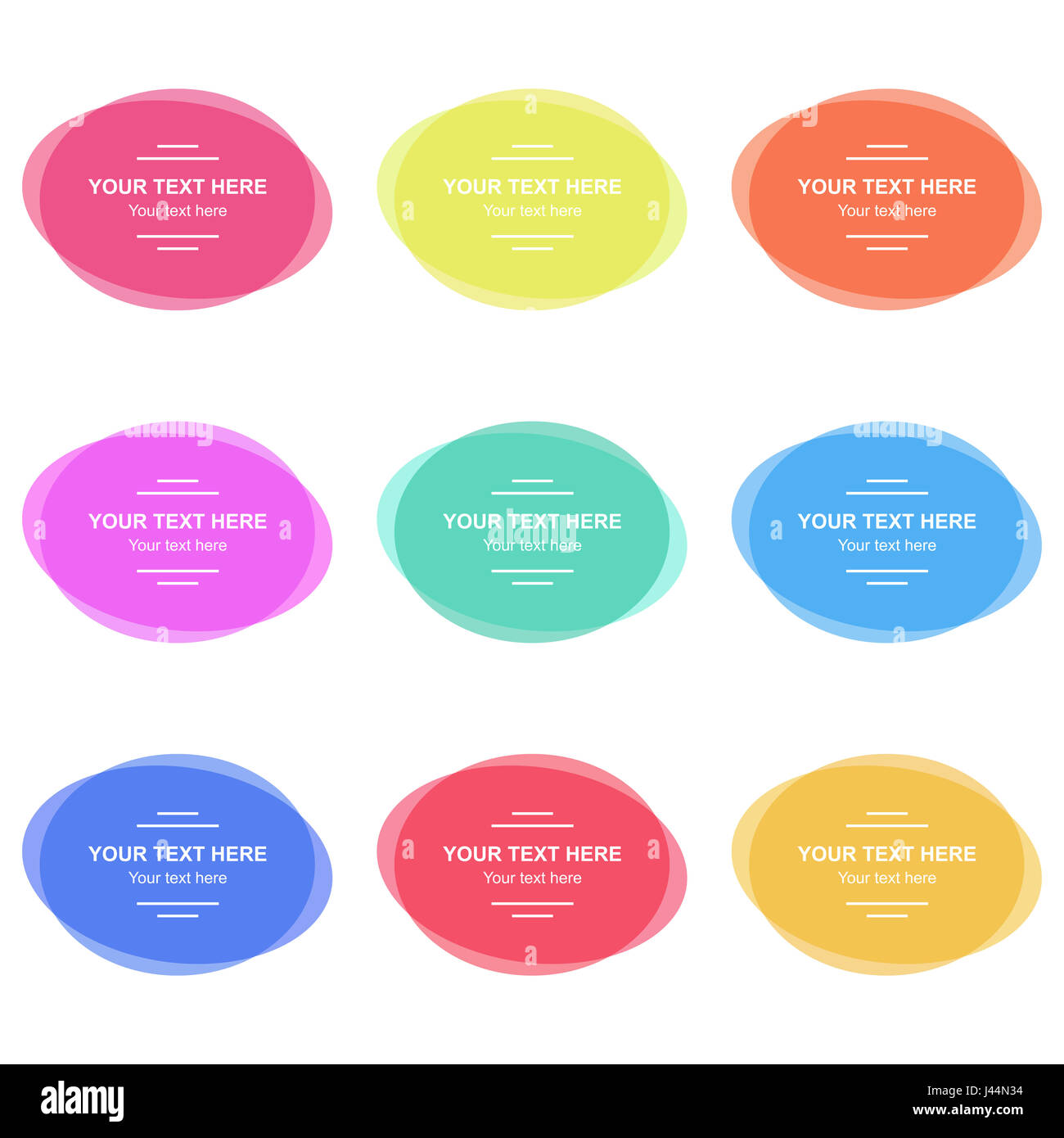 Set of Colorful Banners Stock Photo - Alamy