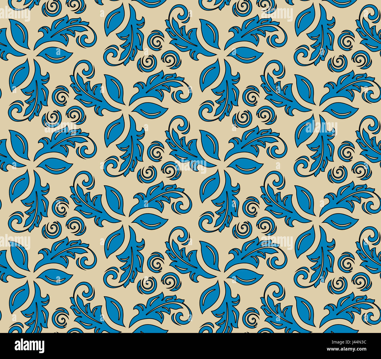Floral Fine Seamless Pattern Stock Photo - Alamy