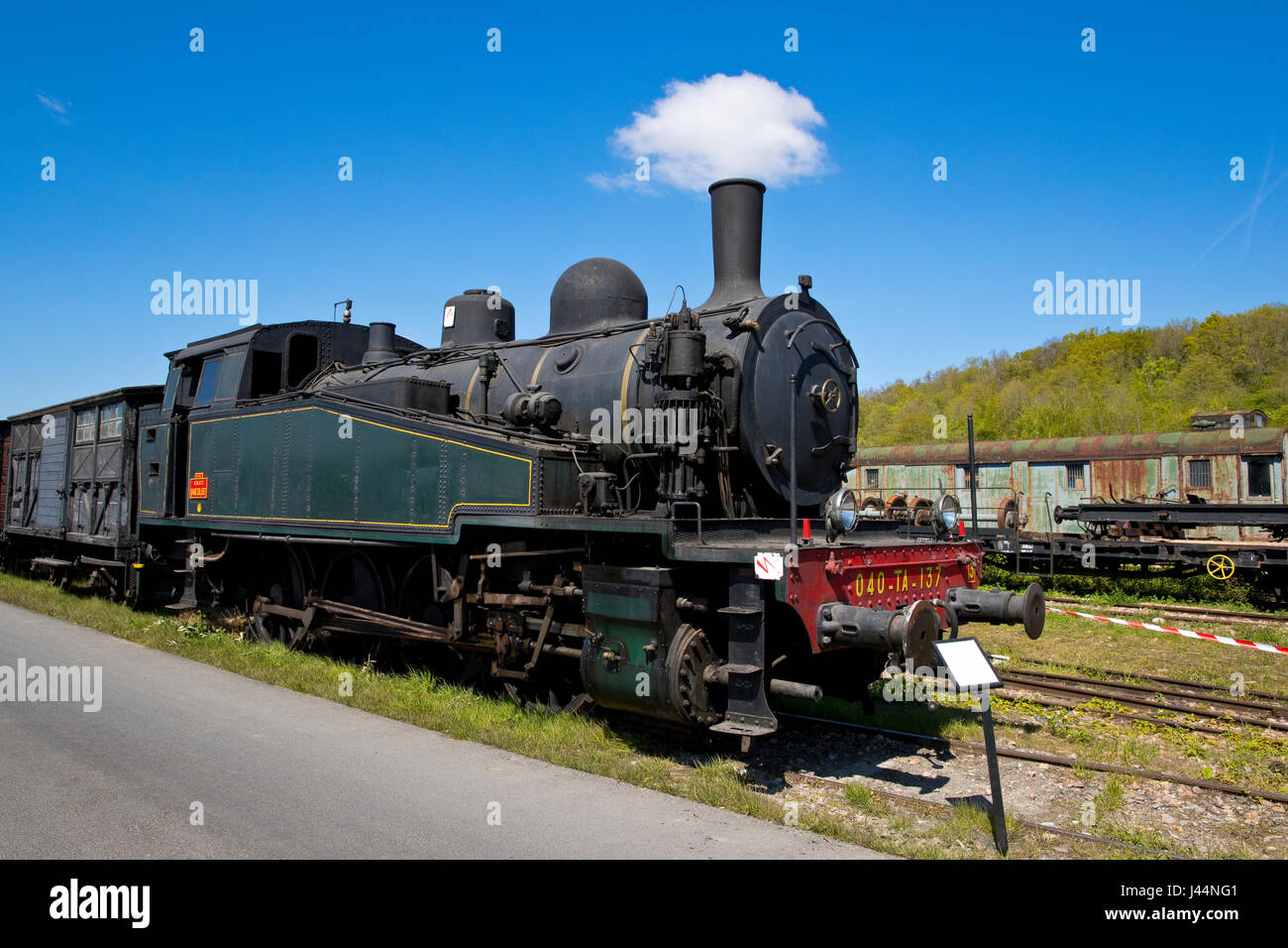 Steam Locomotive class 040 TA SNCF in Longueville, France Stock Photo ...