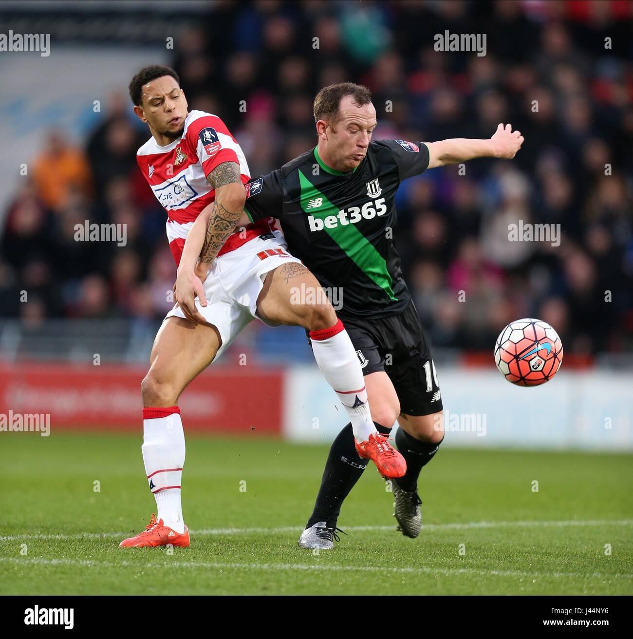 NATHAN TYSON & CHARLIE ADAM DONCASTER V STOKE KEEPMOAT STADIUM ...