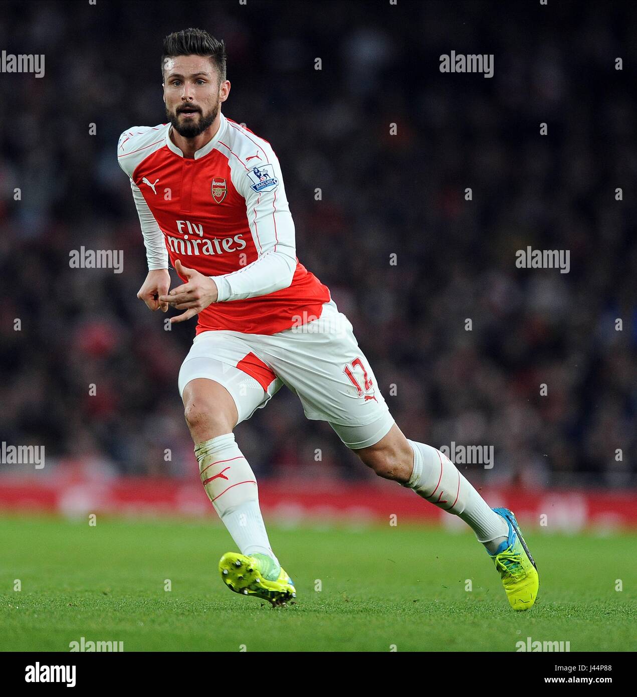 OLIVIER GIROUD OF ARSENAL ARSENAL V CHELSEA EMIRATES STADIUM LONDON ...