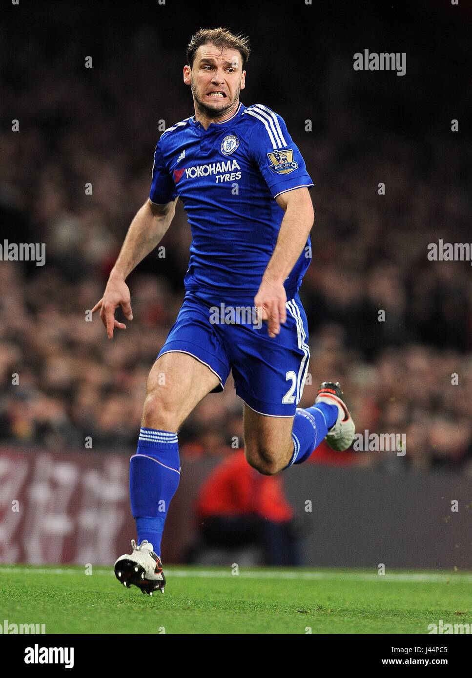BRANISLAV IVANOVIC OF CHELSEA ARSENAL V CHELSEA EMIRATES STADIUM LONDON ...