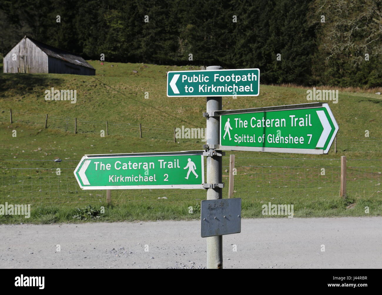 Kirkmichael sign hi-res stock photography and images - Alamy