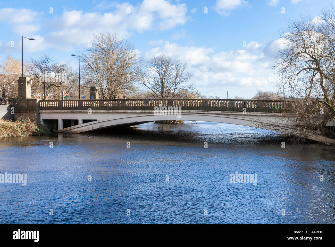 Exeter Bridge over the River Derwent, Derby, England, UK Stock Photo ...