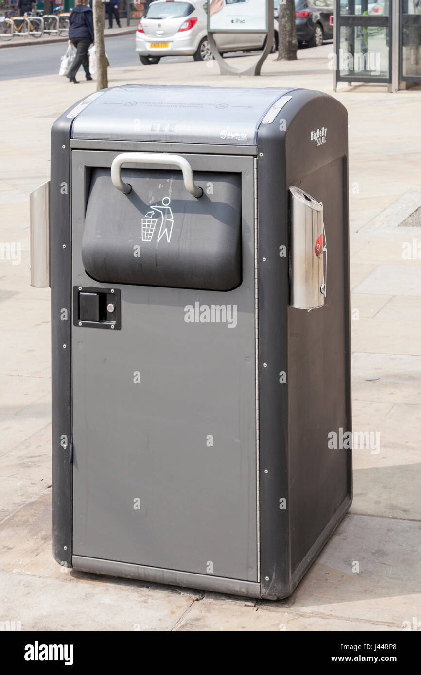 Big belly trash hi-res stock photography and images - Alamy