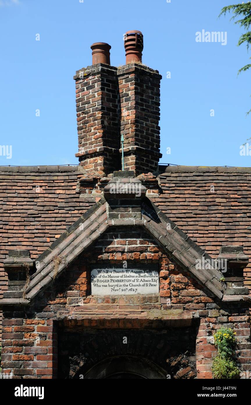 Pemberton Almshouses, St Albans, Hertfordshire, were founded by Roger ...