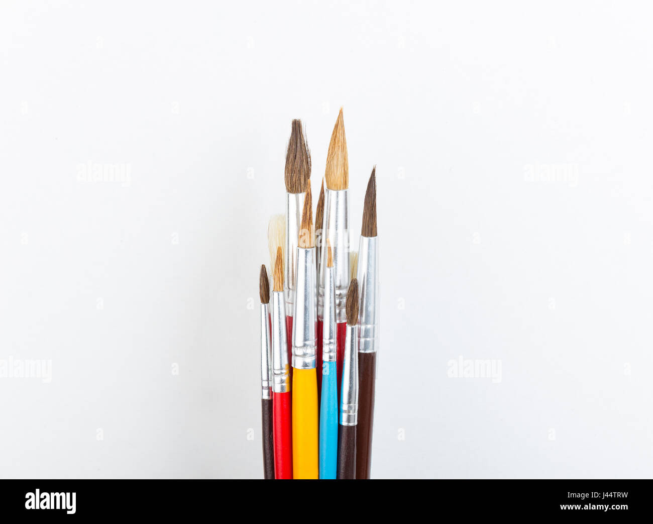 colorful paint brushes,school supplies,special artistic equipment Stock ...