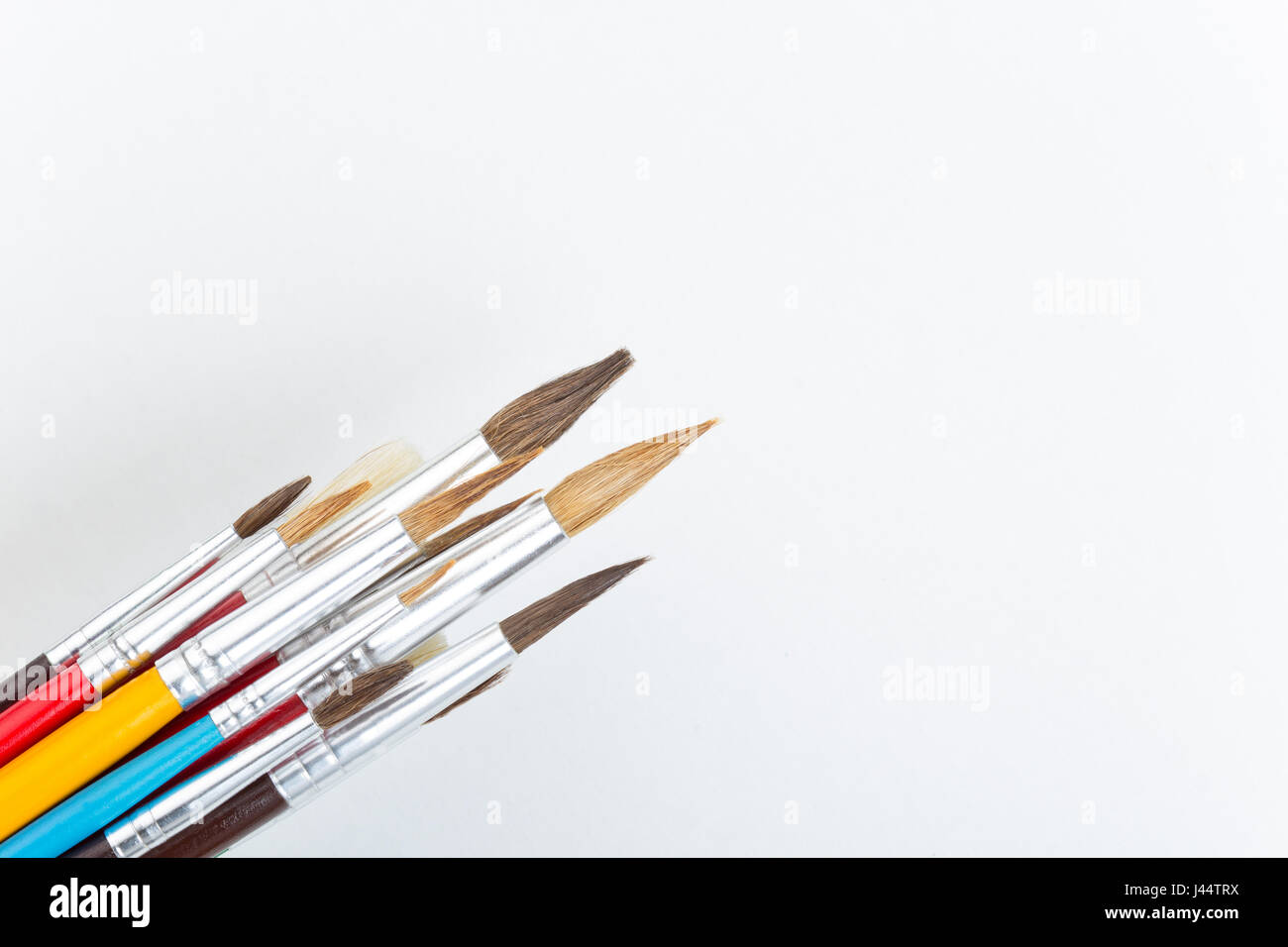 colorful paint brushes,school supplies,special artistic equipment Stock ...