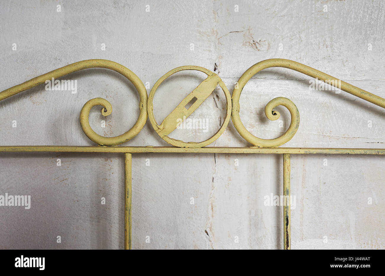 Abstract composition of a decorative bed frame Stock Photo - Alamy