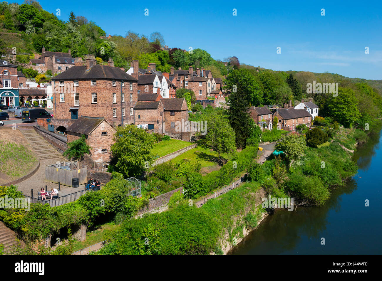 Bright spring sunshine at Ironbridge, Shropshire Stock Photo - Alamy