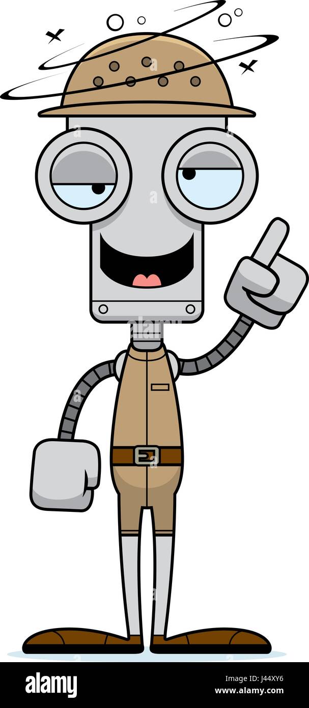 A cartoon zookeeper robot looking drunk Stock Vector Image & Art - Alamy