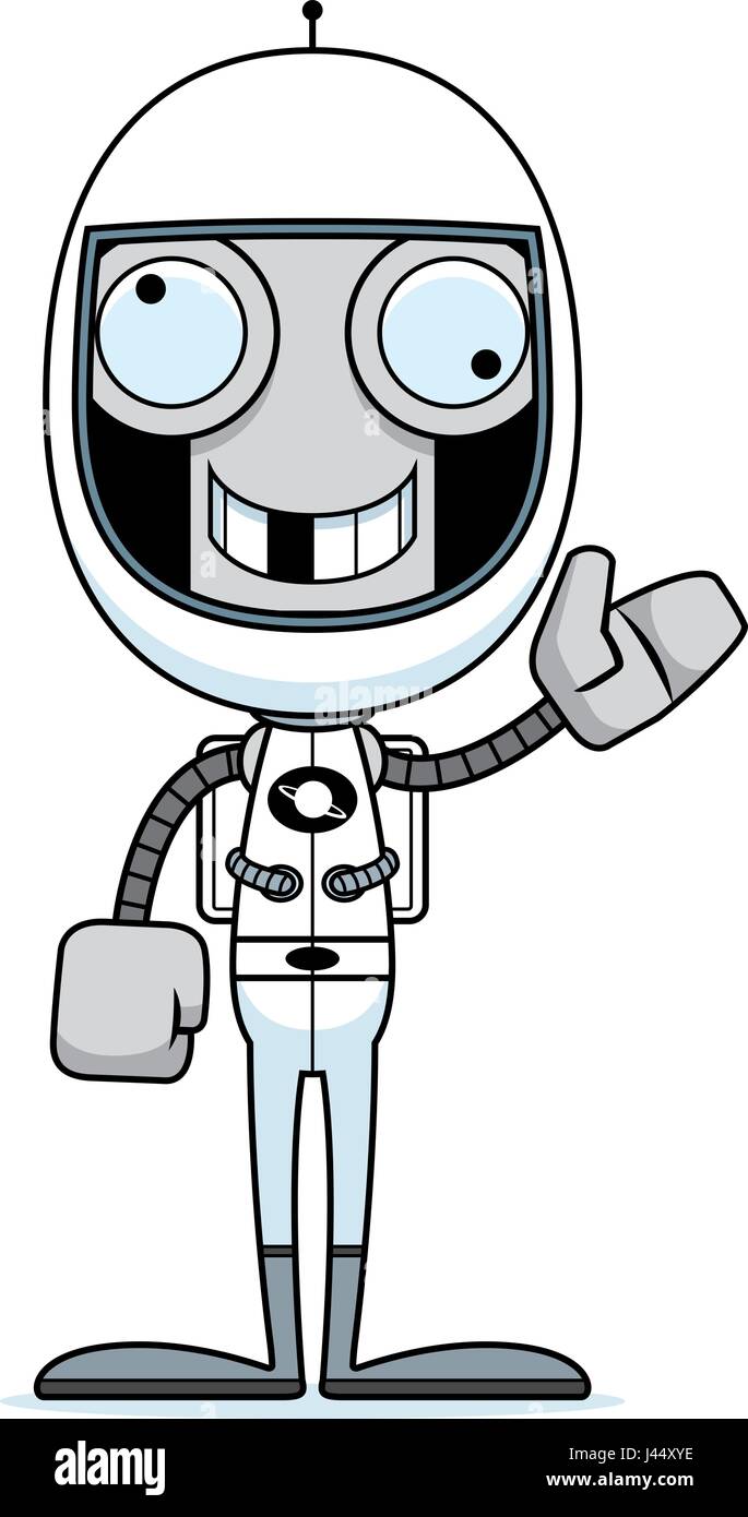 A cartoon astronaut robot looking silly Stock Vector Image & Art - Alamy
