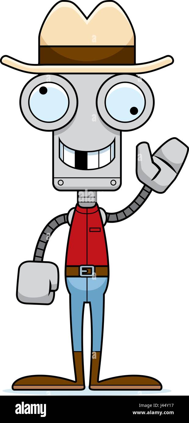A cartoon cowboy robot looking silly Stock Vector Image & Art - Alamy