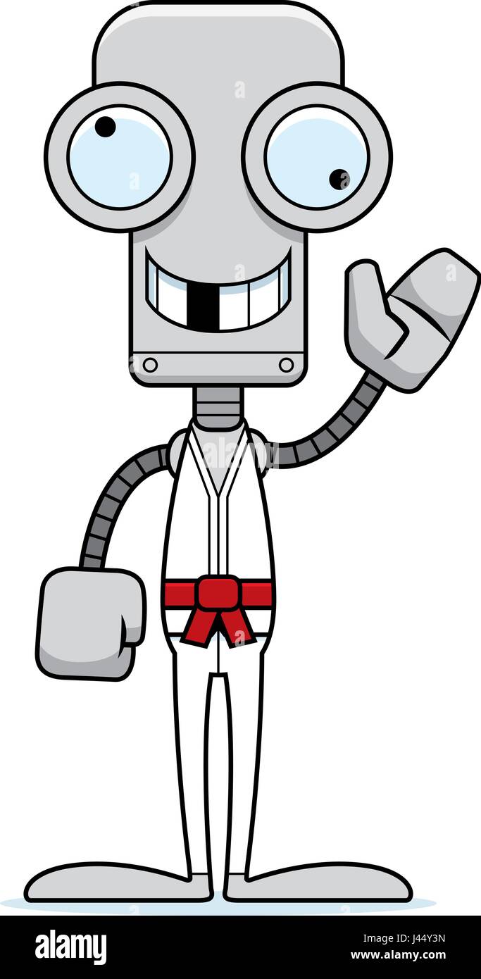 A cartoon karate robot looking silly Stock Vector Image & Art - Alamy