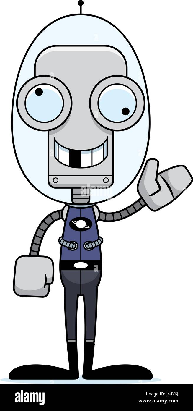 A cartoon spaceman robot looking silly Stock Vector Image & Art - Alamy