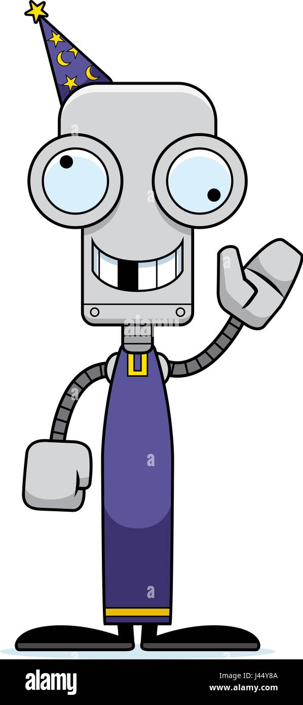 A cartoon wizard robot looking silly Stock Vector Image & Art - Alamy