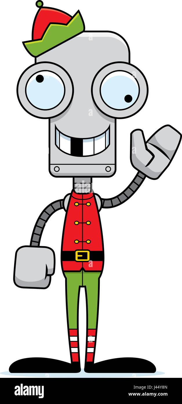 A cartoon Xmas elf robot looking silly Stock Vector Image & Art - Alamy