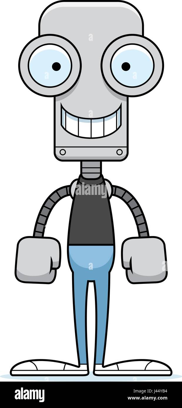 A cartoon robot smiling Stock Vector Image & Art - Alamy