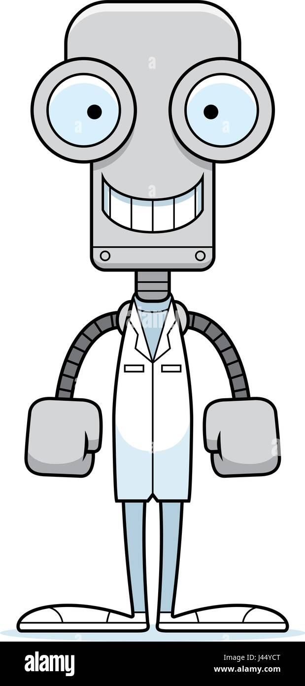 A cartoon doctor robot smiling Stock Vector Image & Art - Alamy