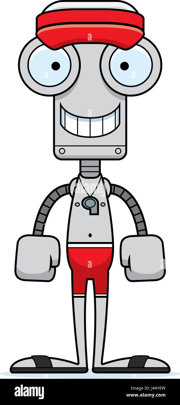 A cartoon lifeguard robot smiling Stock Vector Image & Art - Alamy