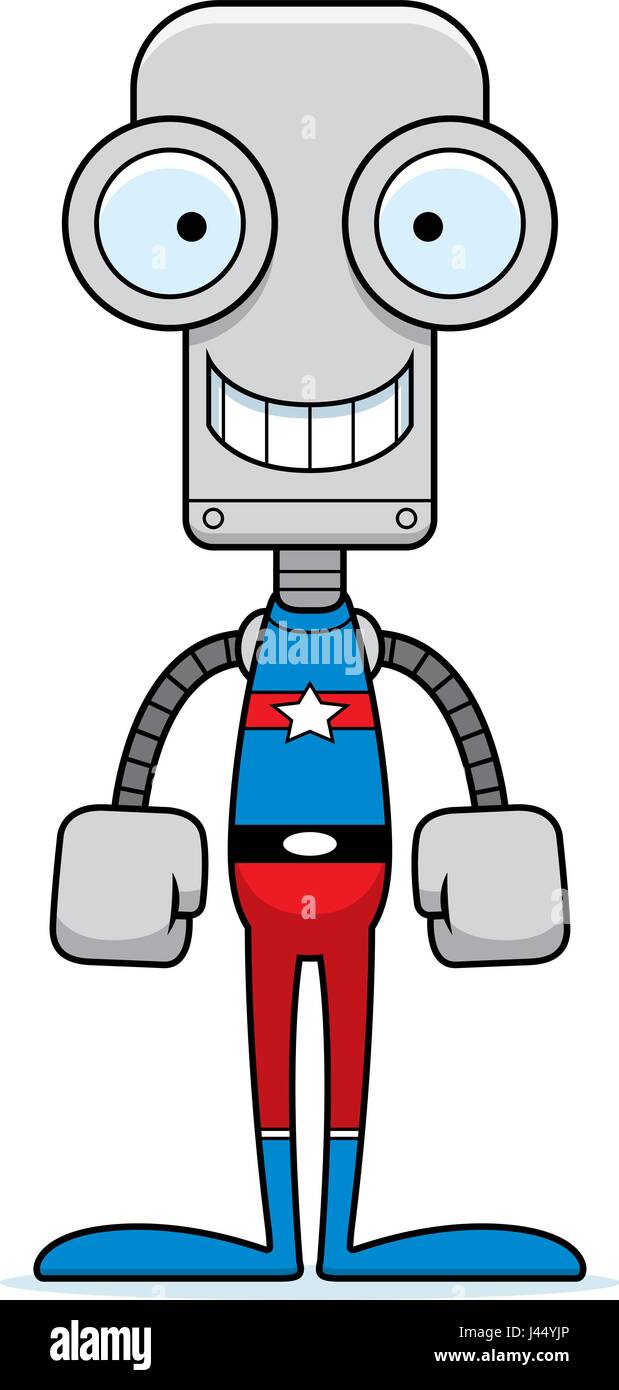 A cartoon superhero robot smiling Stock Vector Image & Art - Alamy