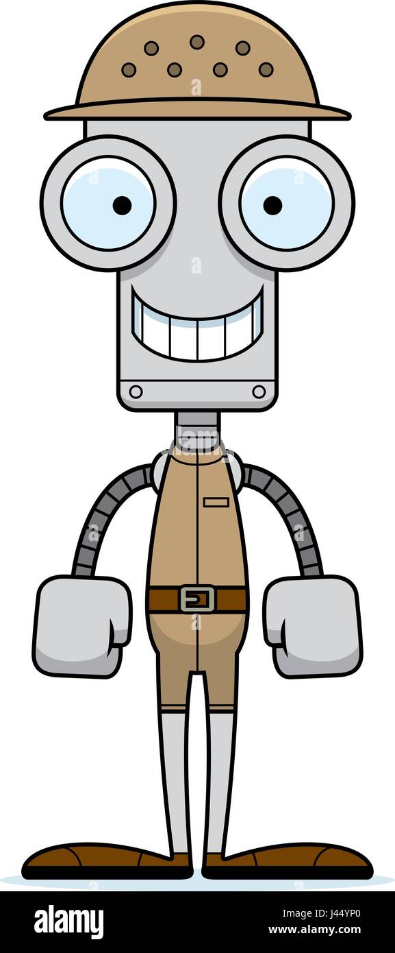 A cartoon zookeeper robot smiling Stock Vector Image & Art - Alamy