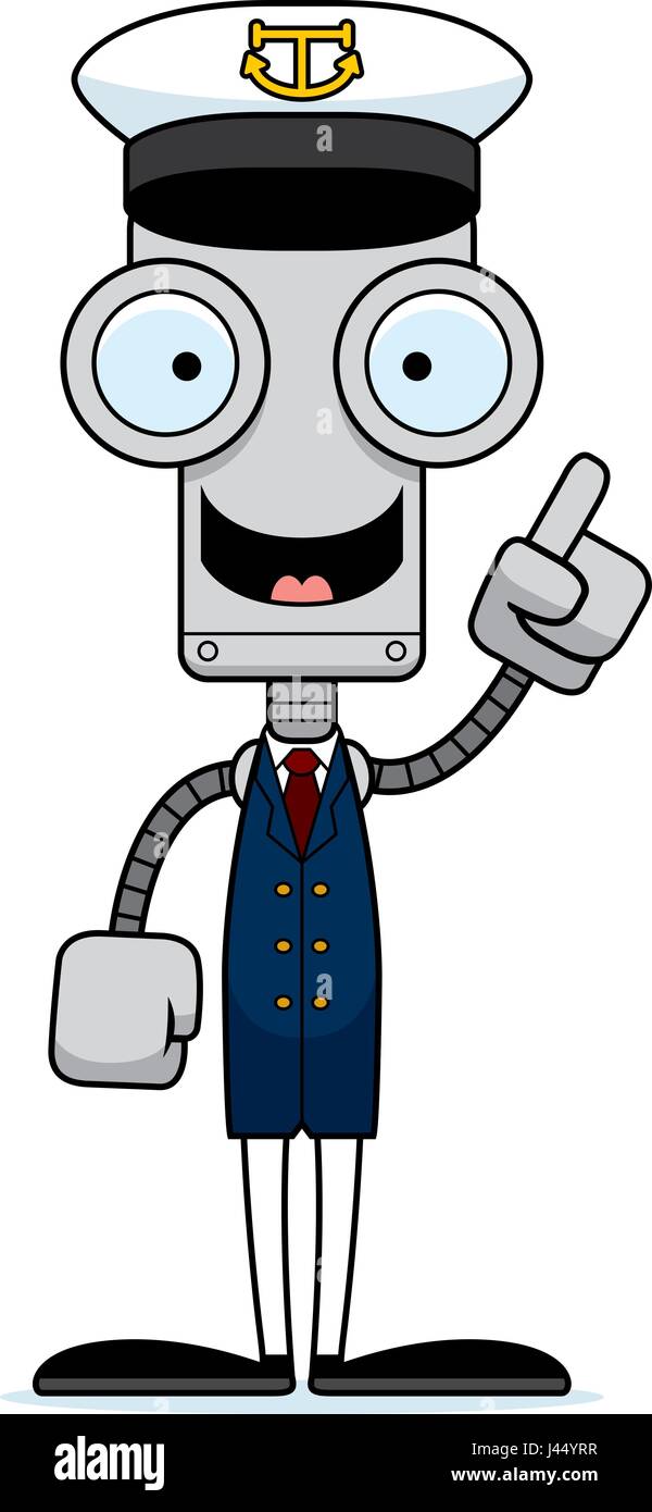 A cartoon boat captain robot with an idea Stock Vector Image & Art - Alamy