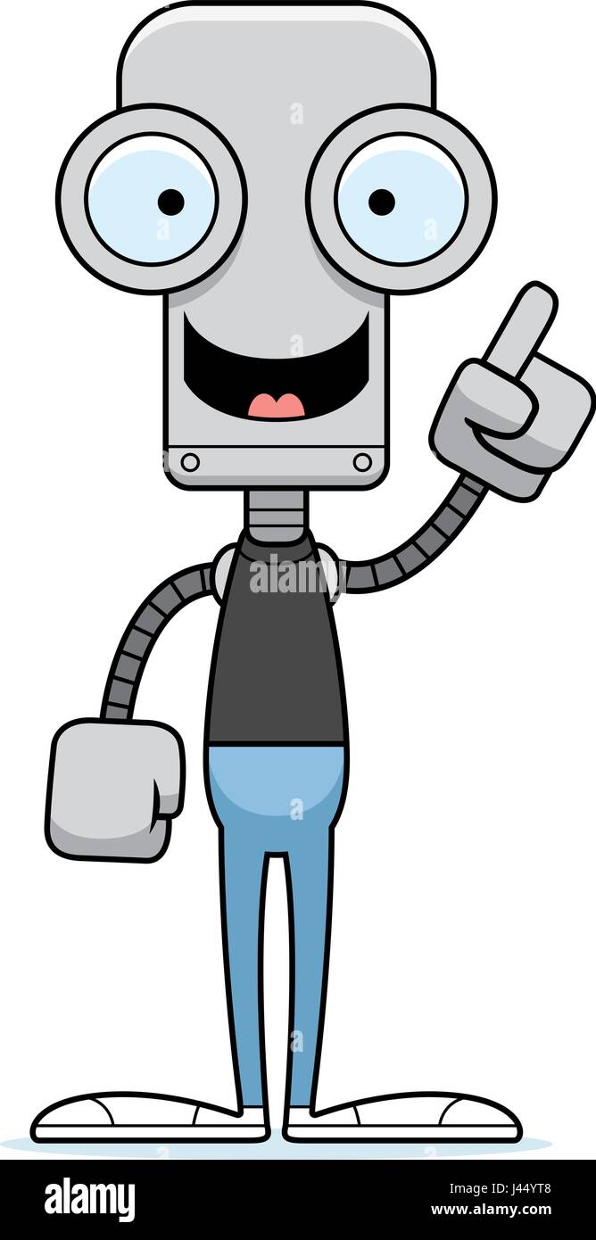A cartoon robot with an idea Stock Vector Image & Art - Alamy