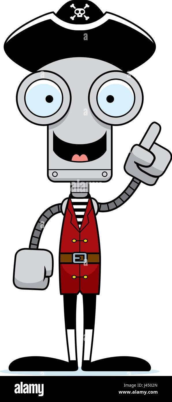 A cartoon pirate robot with an idea Stock Vector Image & Art - Alamy