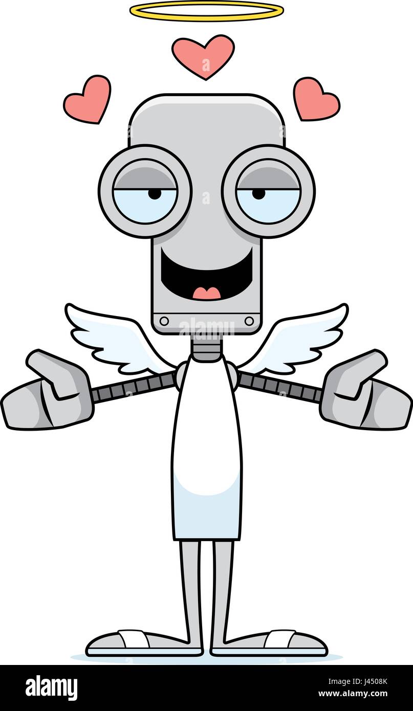 A cartoon angel robot ready to give a hug Stock Vector Image & Art - Alamy