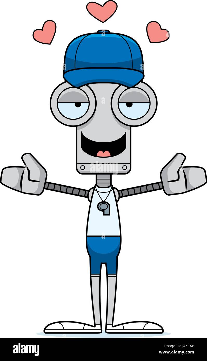 A cartoon coach robot ready to give a hug Stock Vector Image & Art - Alamy