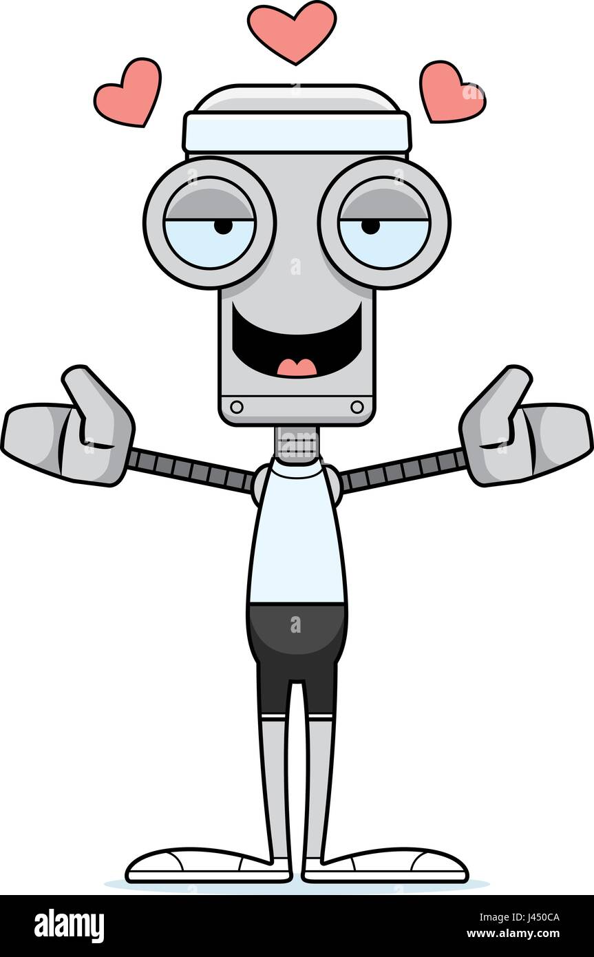 A cartoon fitness robot ready to give a hug Stock Vector Image & Art ...