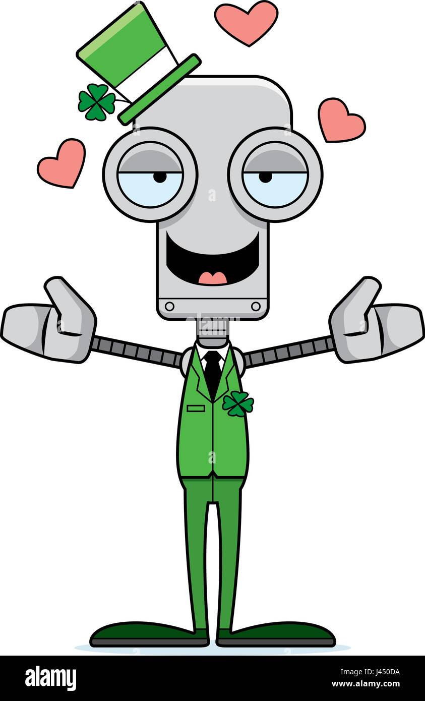 A cartoon Irish robot ready to give a hug Stock Vector Image & Art - Alamy