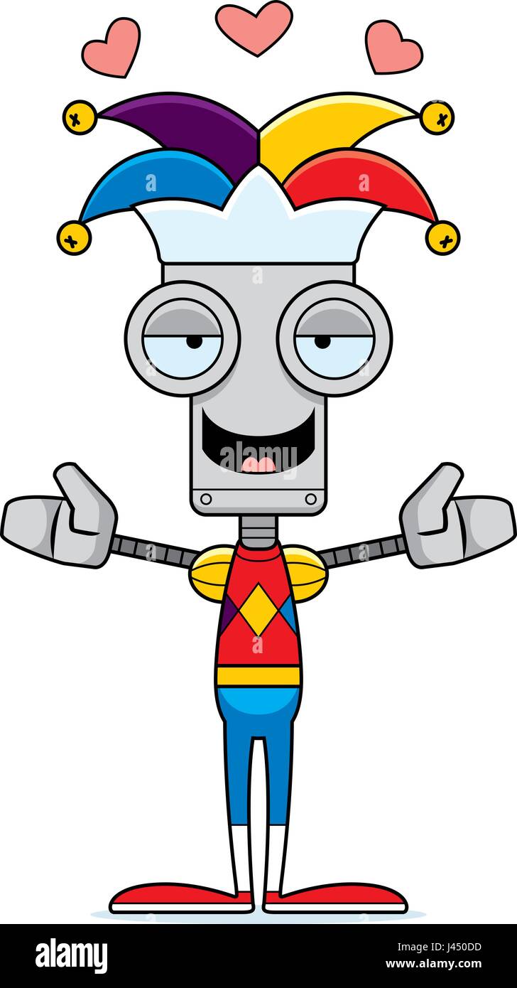 A cartoon jester robot ready to give a hug Stock Vector Image & Art - Alamy