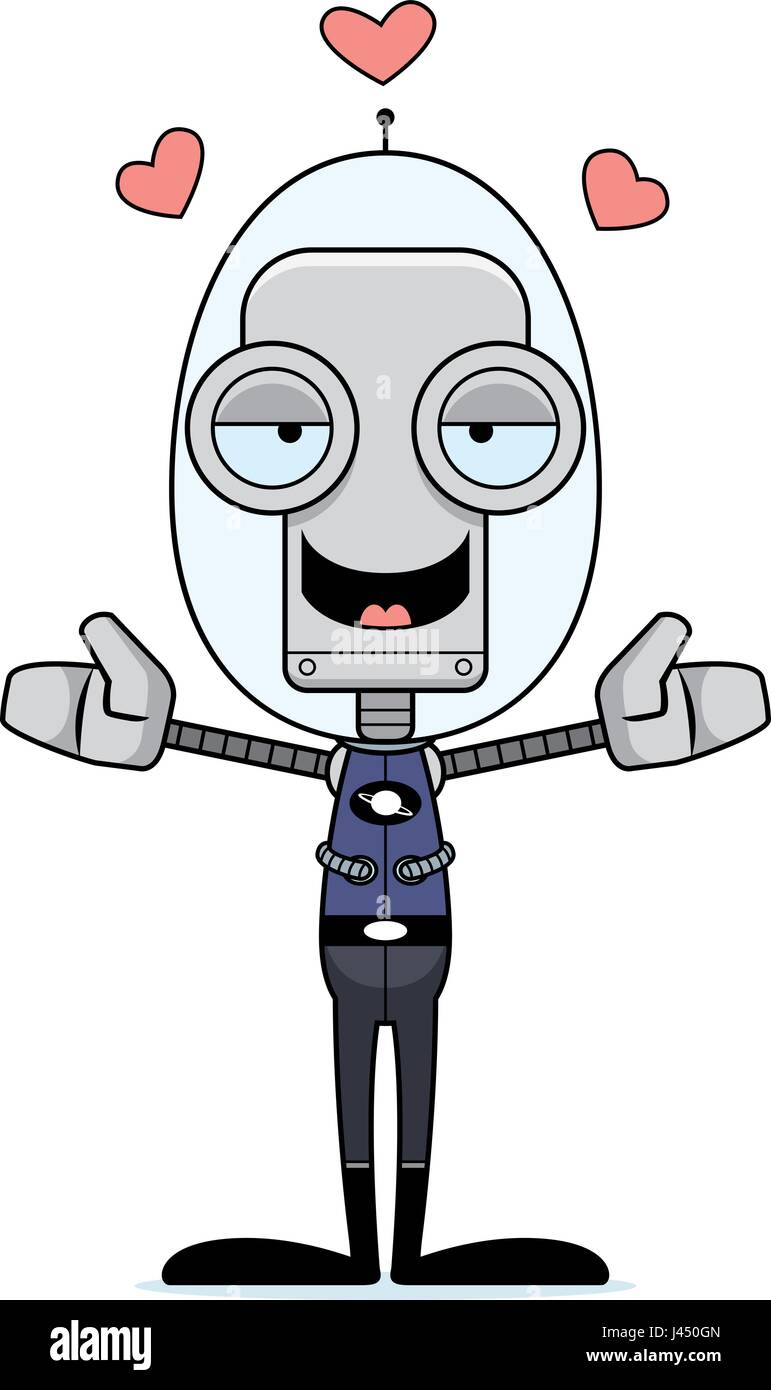 A cartoon spaceman robot ready to give a hug Stock Vector Image & Art ...