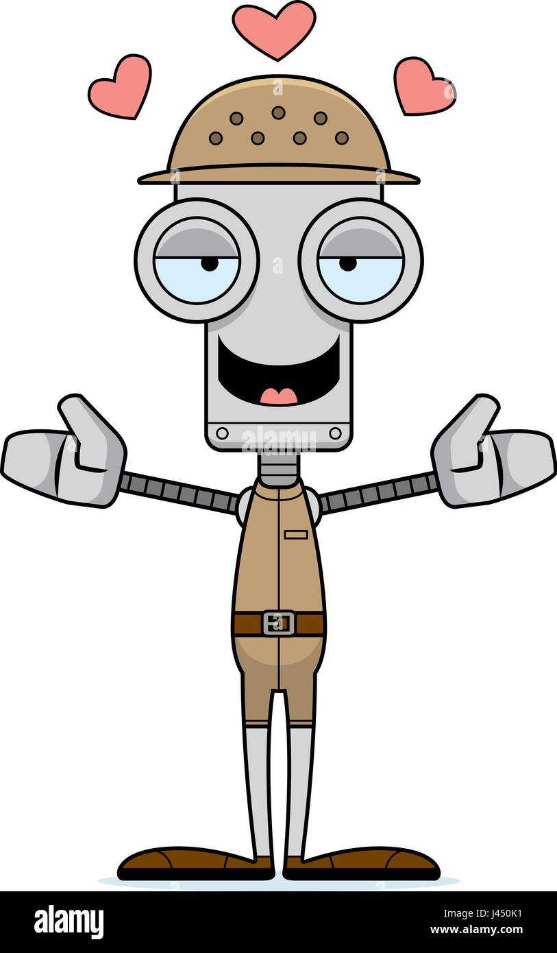 A cartoon zookeeper robot ready to give a hug Stock Vector Image & Art ...
