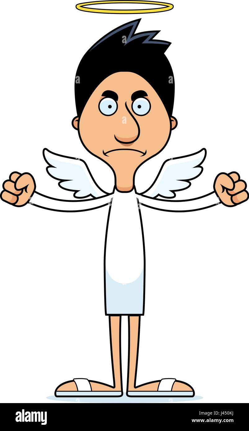 A cartoon angel man looking angry Stock Vector Image & Art - Alamy