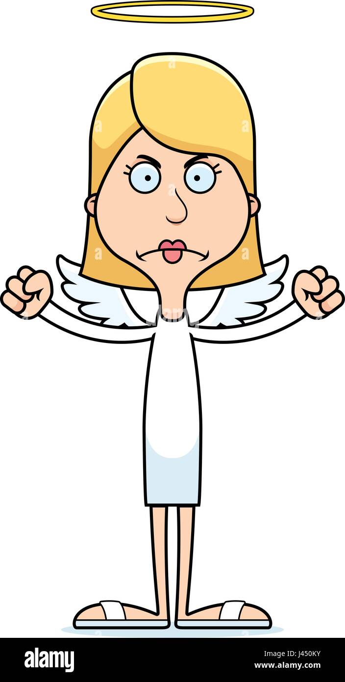 A cartoon angel woman looking angry Stock Vector Image & Art - Alamy