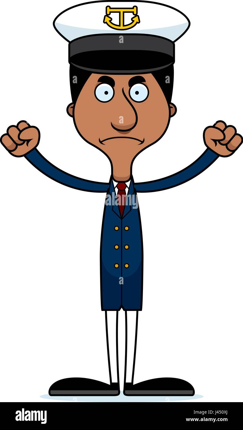 A cartoon boat captain man looking angry Stock Vector Image & Art - Alamy