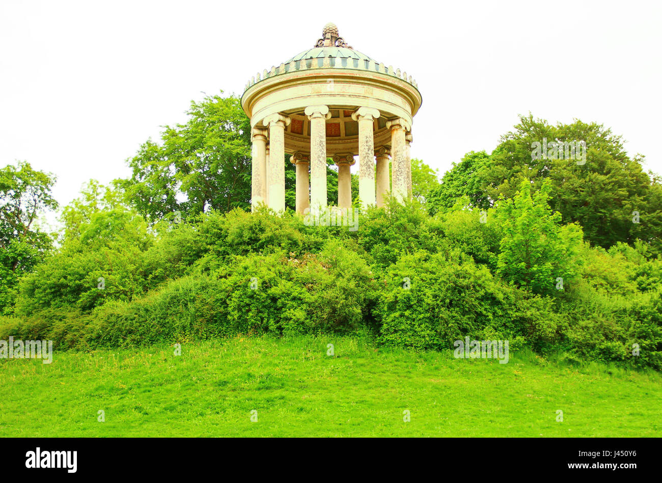 Monopteros in the English garden in Munich, Germany Stock Photo - Alamy