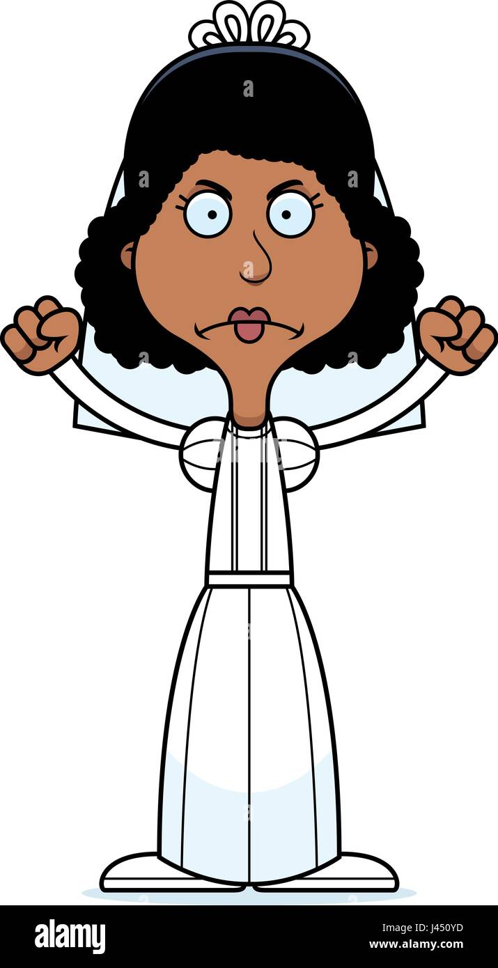 A cartoon bride woman looking angry Stock Vector Image & Art - Alamy