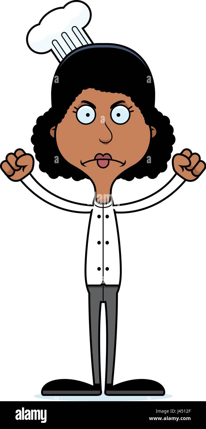 A cartoon chef woman looking angry Stock Vector Image & Art - Alamy