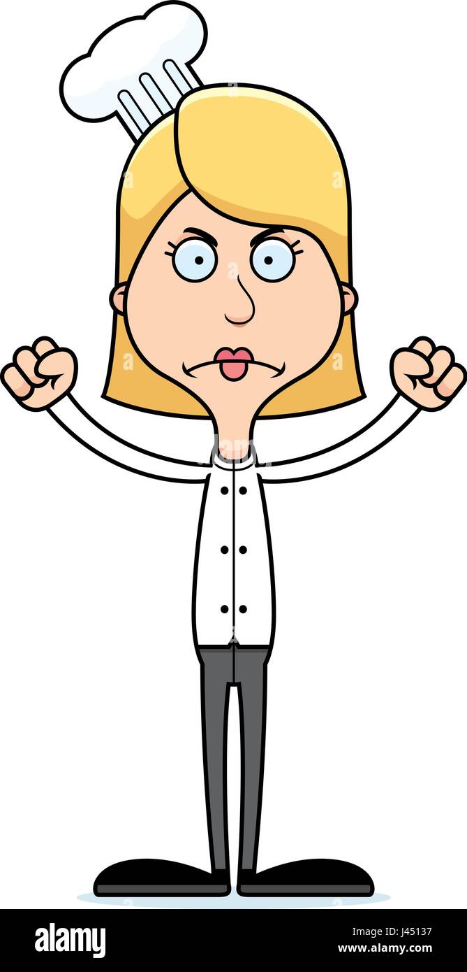 A cartoon chef woman looking angry Stock Vector Image & Art - Alamy