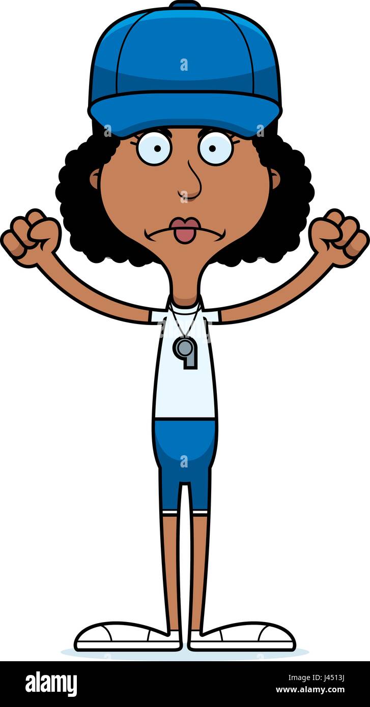 A cartoon coach woman looking angry Stock Vector Image & Art - Alamy