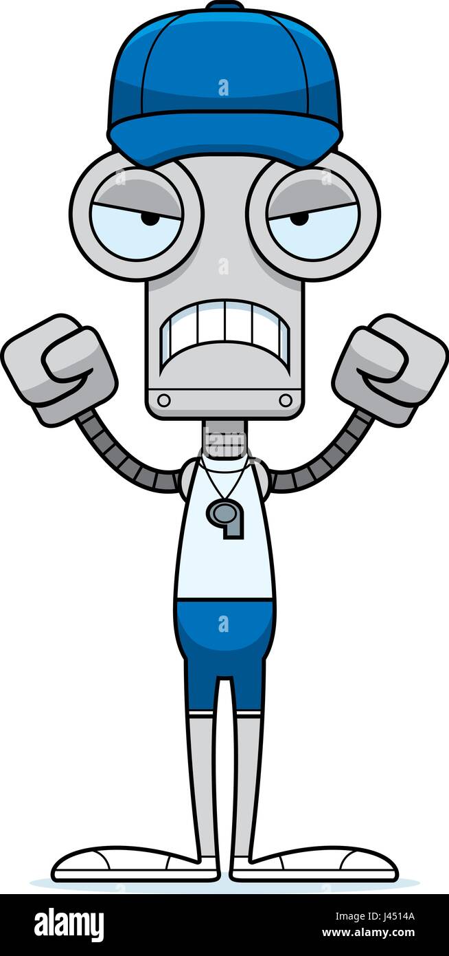 A cartoon coach robot looking angry Stock Vector Image & Art - Alamy