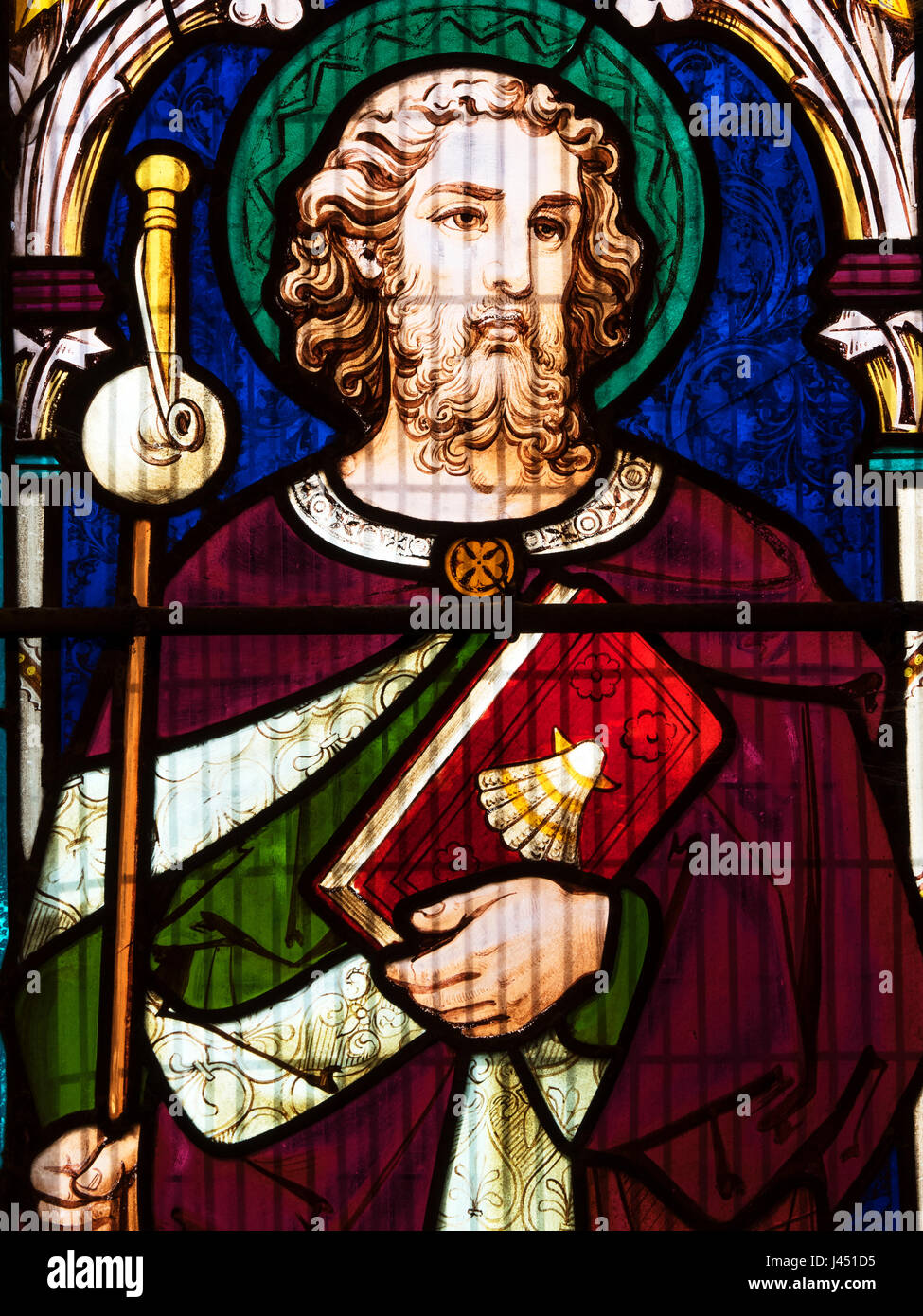 St james great stained glass hi-res stock photography and images - Alamy