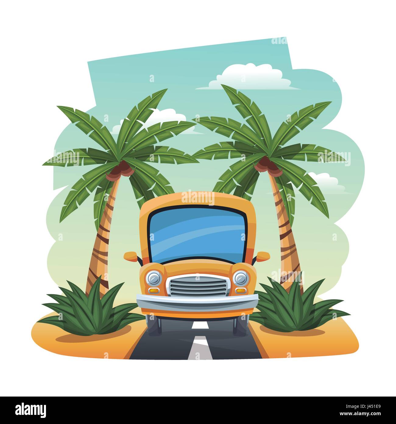 Cartoon Bus High Resolution Stock Photography and Images - Alamy