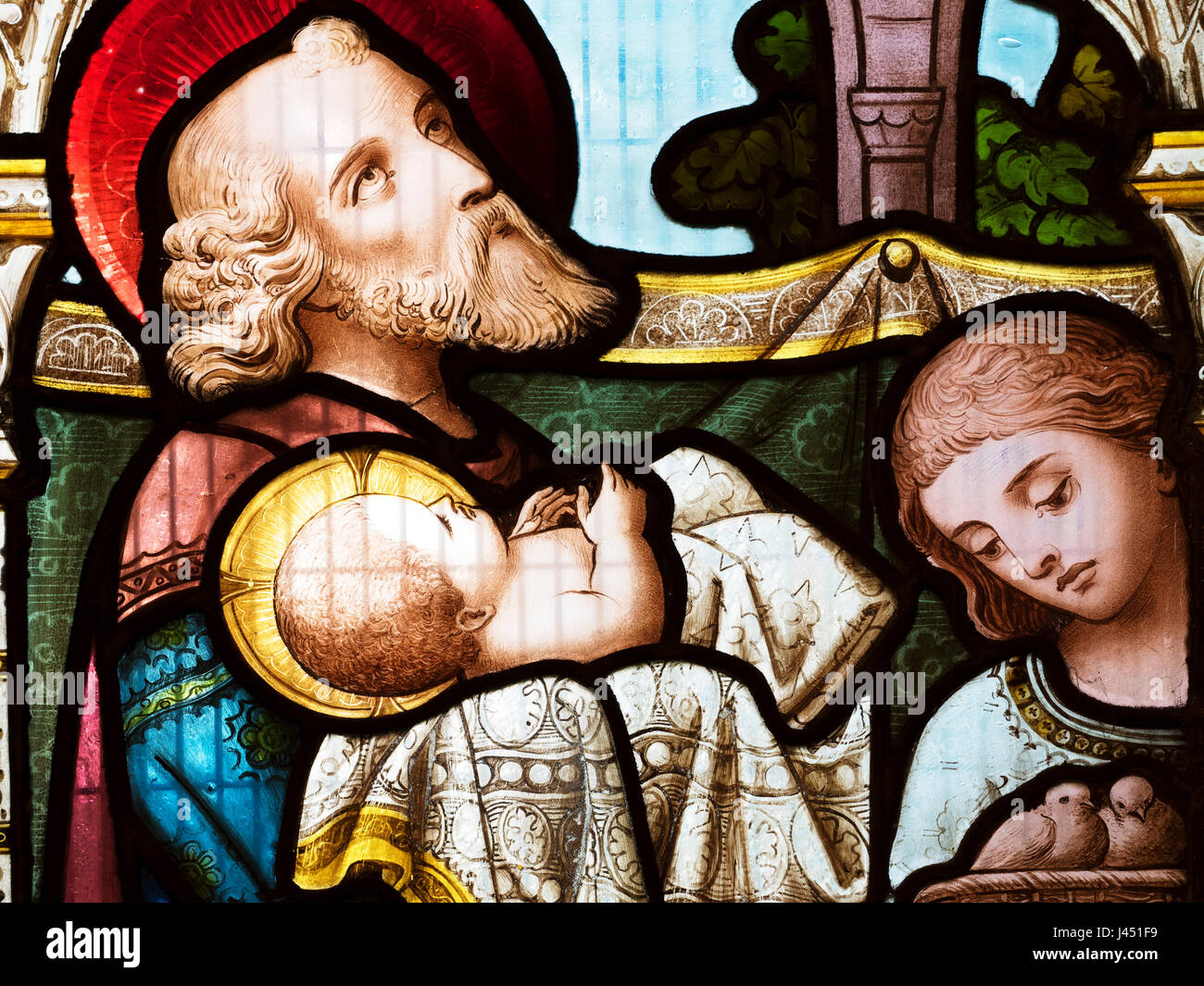 St james great stained glass hi-res stock photography and images - Alamy